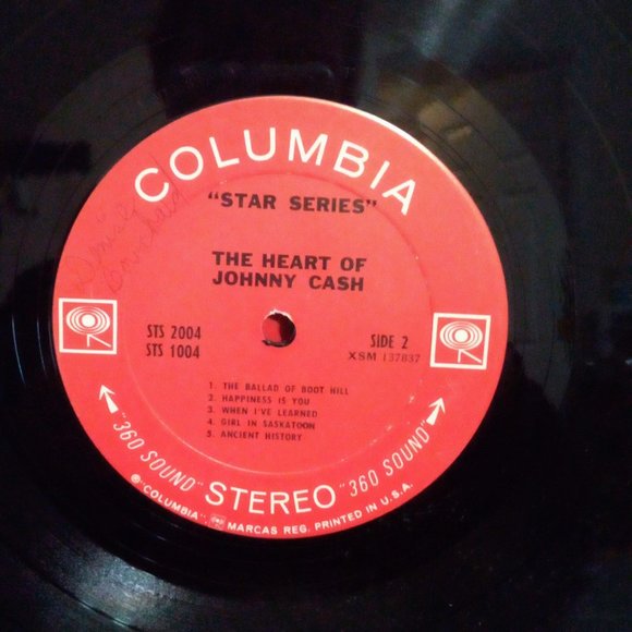 Johnny Cash | Media | Johnny Cash Heart Of Johnny Cash Sts 204 Vinyl ...